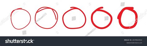 Hand Drawn Circle Icon Set Vector เวกเตอร์สต็อก ปลอดค่าลิขสิทธิ์ 2079922012 Shutterstock