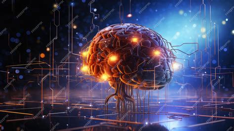 Premium Ai Image Technology Human Brain Artificial Illustration Network Futuristic Idea