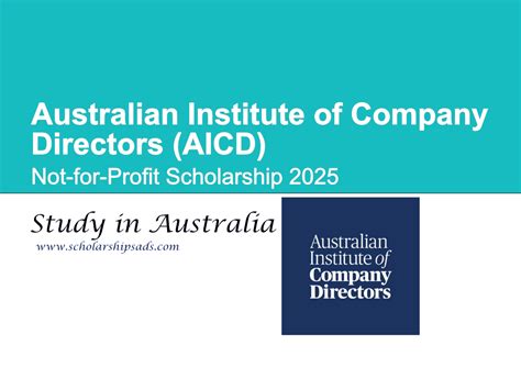 Aicd Australia Not For Profit Scholarship 2025
