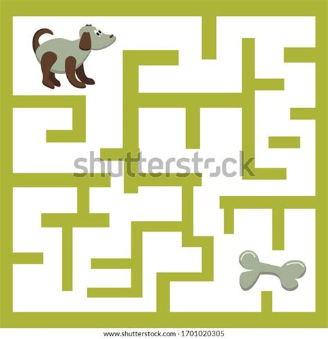 Confusing Maze Task Preschoolers Test Development Stock Vector Royalty
