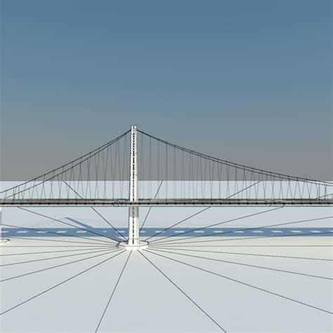 San Francisco Oakland Bay Bridge 3d Model 99 C4d Ma Max Obj Fbx