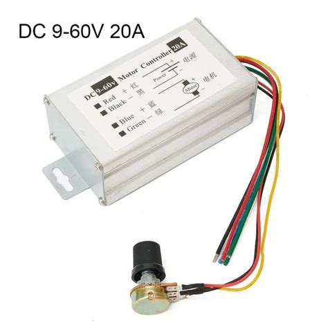 Dc 9v 60v 20a Pulse Width Modulator Pwm Motor Speed Control Switch