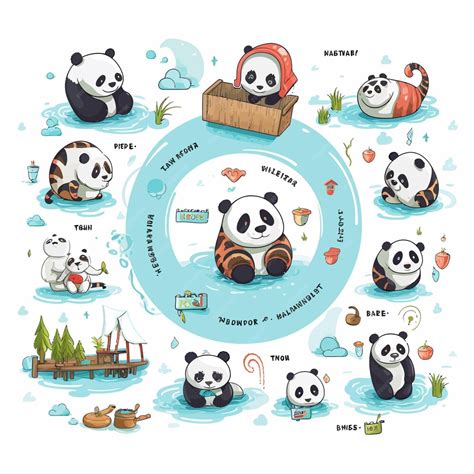Premium Vector Pandalifecycleinfographicvector
