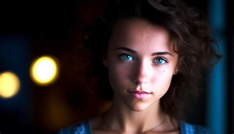 Premium Ai Image Beautiful Young Woman Exudes Confidence And Elegance