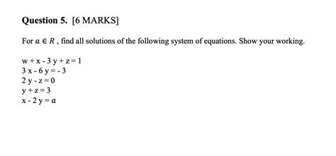Solved For AR Find All Solutions Of The Following System Chegg