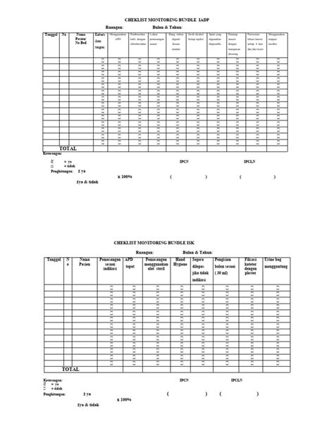 Cek Lis Iad Isk Ido Vap Bundle Checklist Pdf