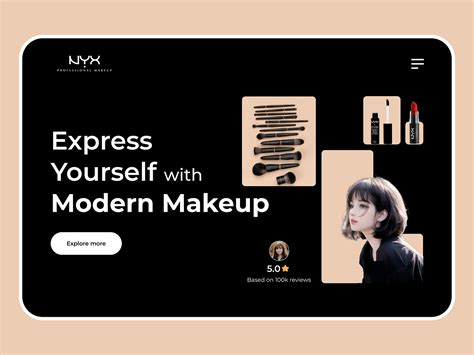 Cosmetics Ecommerce Website Design Shopify Landing Page 2024 By M