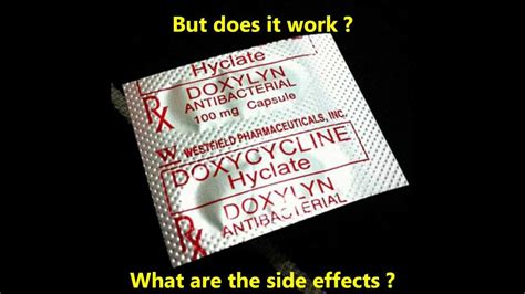 Doxycycline For Acne Effectiveness And Side Effects Of Doxycycline For Acne Youtube
