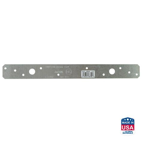 Simpson Strong Tie Lsta 1 14 In X 12 In 20 Gauge Galvanized Strap Tie Lsta12 The Home Depot