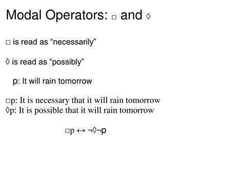 PPT Modal Logic PowerPoint Presentation Free Download ID