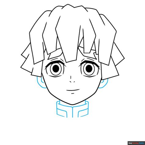 How To Draw Zenitsu Agatsuma From Demon Slayer Step By Step Drawing