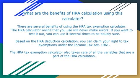 Ppt Hra Calculator For Hra Calculation In India 2023 Hdfc Life