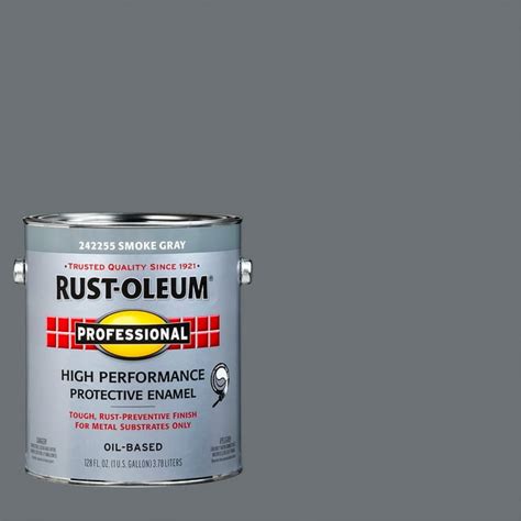 Smoke Gray 100 Voc Rust Oleum Professional High Performance Gloss