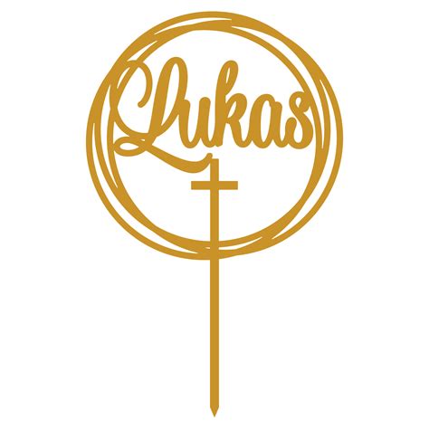 Zápich Meno A Krížik V Kruhoch Zlatá Zrkadlová Formičkáreňsk