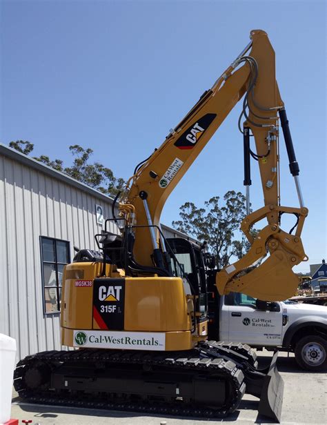 The New Cat 315 Excavator With An Offset Boom Cal West Rentals