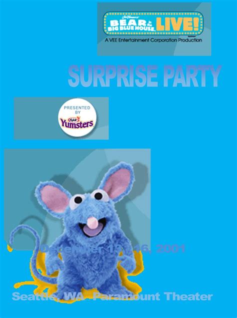 Bear In The Big Blue House Live Surprise Party Poster Seattle Bear