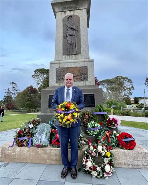 Anzac Message From Member For Hammond Adrian Pederick The Victor Harbor Times