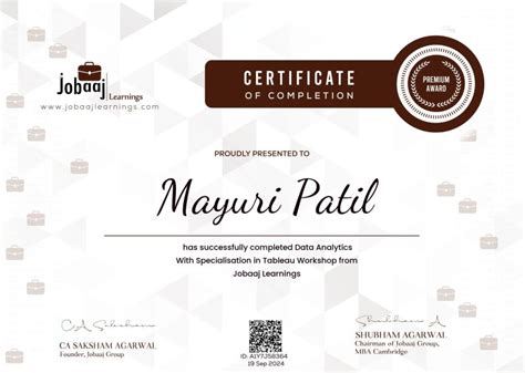 Mayuri Patil On Linkedin Dataanalytics Completioncertificate