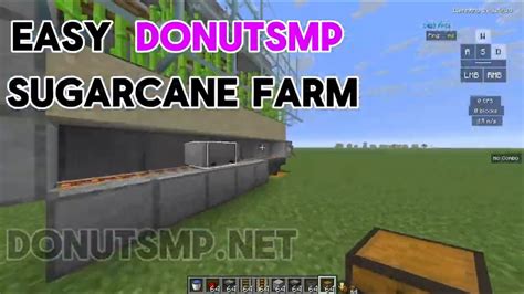 The Best And Most Simple Sugar Cane Farm For Donut Smp Op Youtube