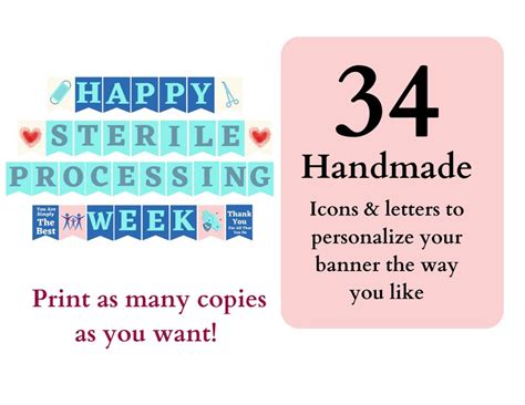 Sterile Processing Week Printable Sign Spd Week Central Service Week