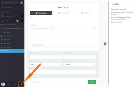 creating a ticket — zammad for agents documentation