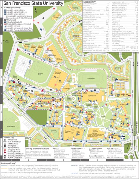 Sfsu Campus Map San Francisco State University