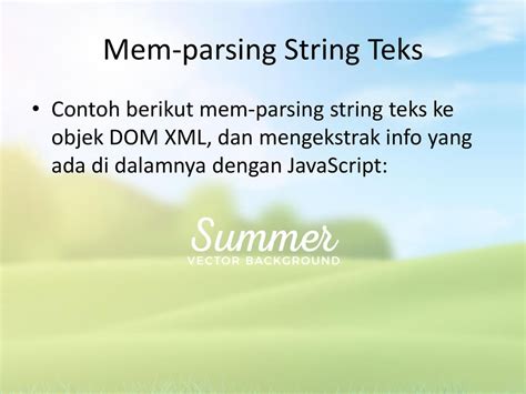 Xml Parser Teknologi Web Ppt Download