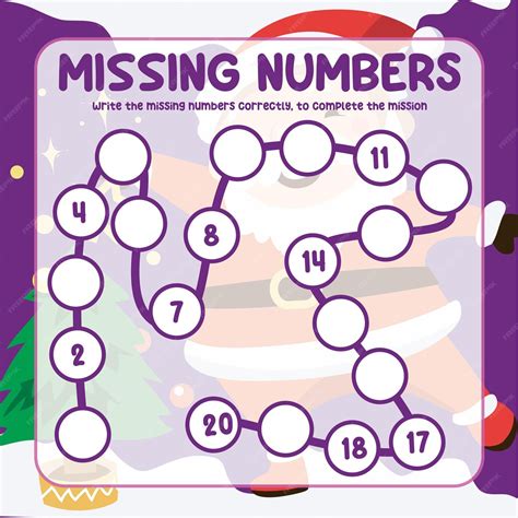Premium Vector Missing Numbers Write The Answer Correctly