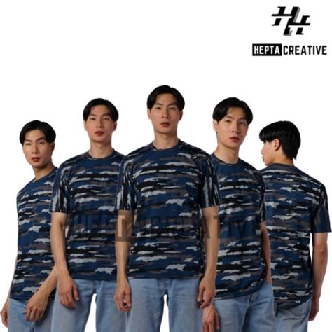 Jual Hepta Creative Kaos Pria Loreng Angkatan Laut Lengan Pendek Kaos Loreng Tni Al Kaos Loreng