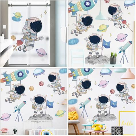 Buy Ounona Astronaut Space Wall Decals Space Astronaut Spacecraft Wall