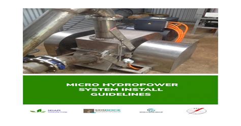 Pdf Micro Hydropower System Install Guidelines Dokumentips