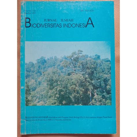 Jual Buku Jurnal Ilmiah Biodiversitas Indonesia Vol 1 1997 Shopee Indonesia