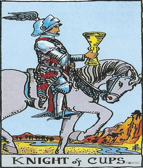 Knight Of Cups Tarrot Cards Von Atzerom Redbubble Tarot Knight