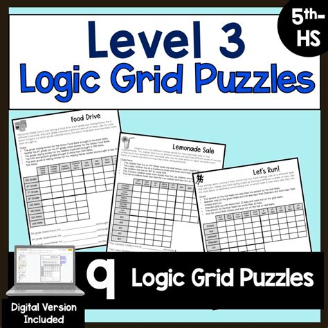 Level 3 Logic Puzzles Made By Teachers