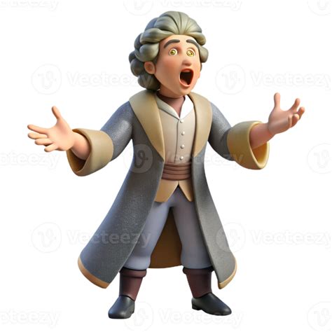 Elegant Rustic Opera Singer Dramatic Pose Isolated Genuine 57455800 Png