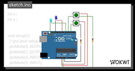Pull Up Resistor Wokwi ESP STM Arduino Simulator