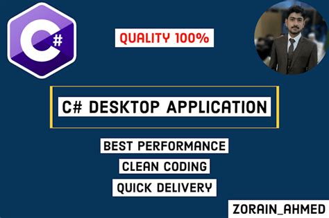 Develop Amazing C Sharp Desktop Application By Zorain Ahmed Fiverr