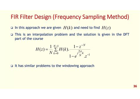 Dspfoehu Lec 10 Fir Filter Design Pdf