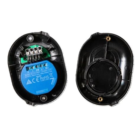 Shelly Button Shelly 1 Wifi Relee Nupplülitiga Must Shelly