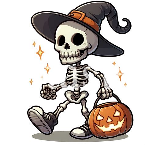 Cute Skeleton Halloween Clipart 💀 Perfect For Crafts Cute Cartoon