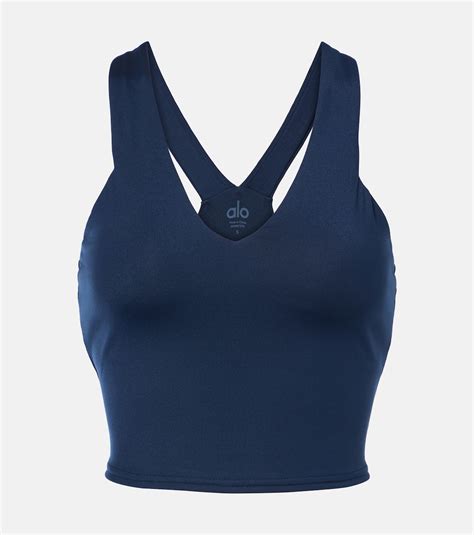 Tank Top Real Bra En Azul Alo Yoga Mytheresa