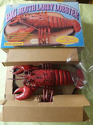 Original Big Mouth Larry Lobster Singing Lobster Vgc Fully Working