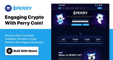 Perry Coin React Website Template