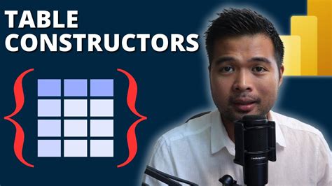 Use Table Constructors To Create Dax Tables Beginners Guide To Power Bi Youtube