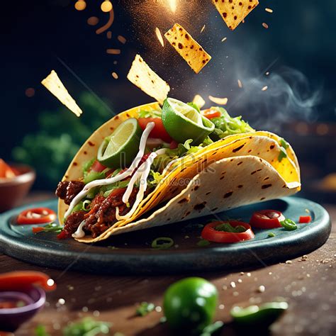 Delicious Taco Perfect Flavors The Tortilla Should Be Soft And Slightly