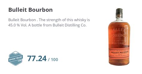 Bulleit Bourbon Ratings And Reviews Whiskybase