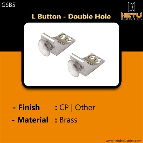 Double Hole Brass L Button At Rs 10piece Brass Buttons In Jamnagar