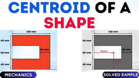 How To Find The Centroid Of Any Shape Civilengineer Centroid Youtube