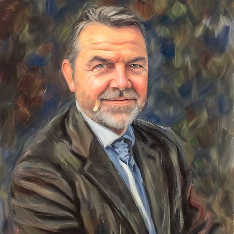 Portrait Of A Middle Aged Man Created With Generative Ai Technology