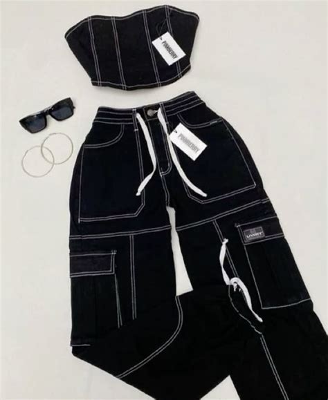 Conjunto De Color Negro Looks Legging Roupas Estilosas Looks Moda